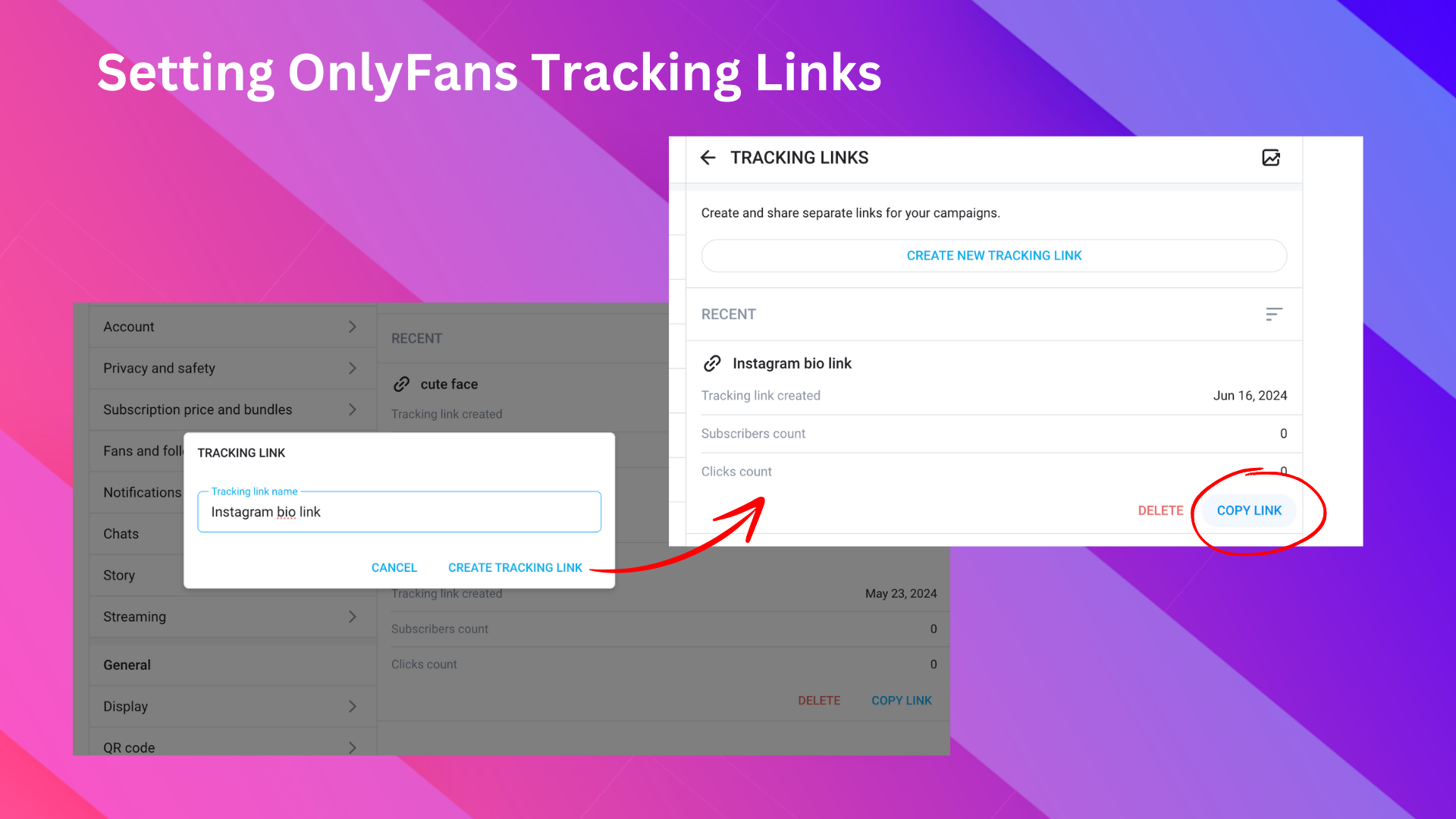 How to create tracking links on OnlyFans - ModelSearcher Hub